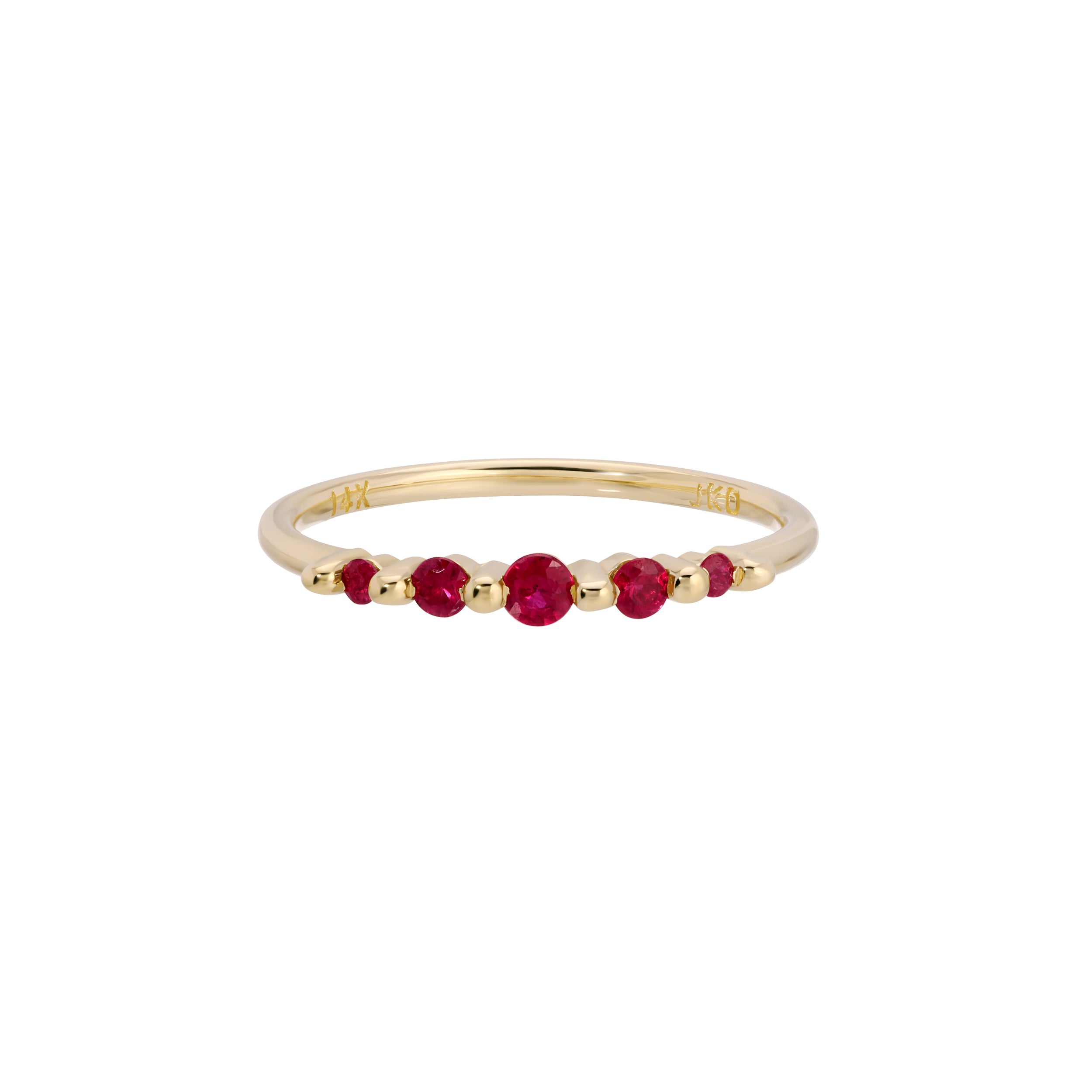 Ruby Crown Pebble Band
