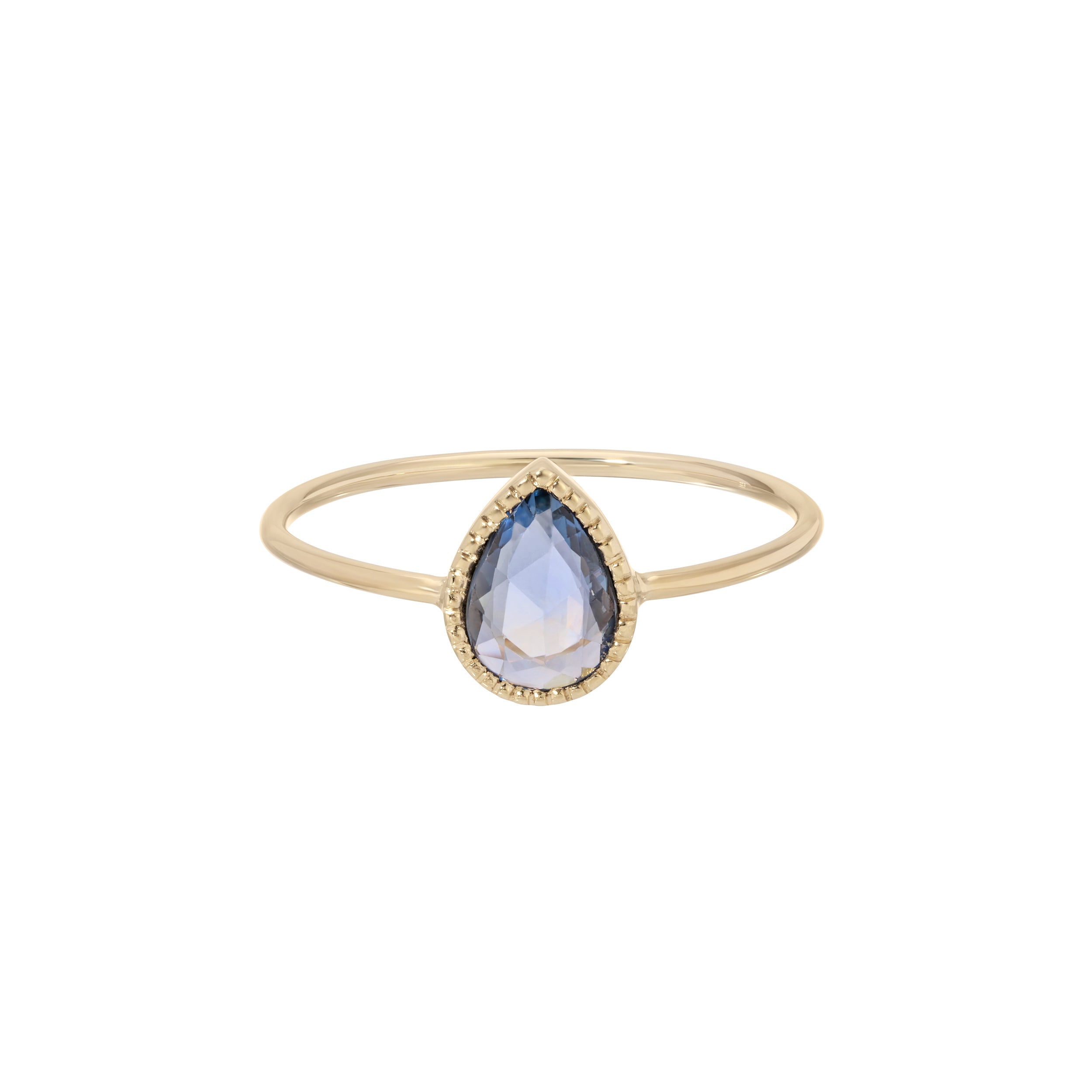 Blue Sapphire Lento Wisp Ring
