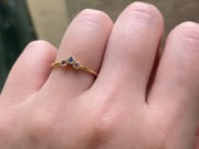 Sapphire Pillar Ring