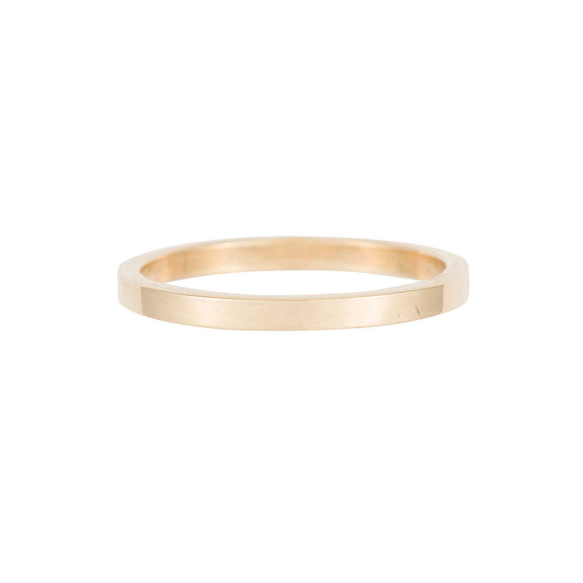 2 mm Basic Band Gold Ring