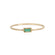 Baguette Emerald Moondrop Ring