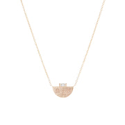 Half Moon Signet Necklace