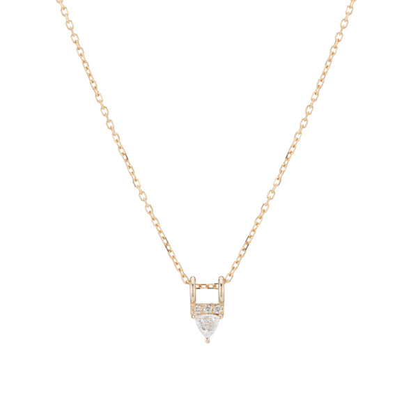 Diamond Trillion Equilibrium Necklace