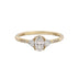 Trillion Equilibrium Oval Diamond Ring