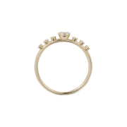 Round Emerald Dew Ring