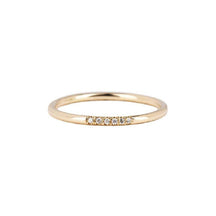 White Semi Pave Ring
