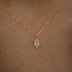 Diamond Baguette Shield Necklace